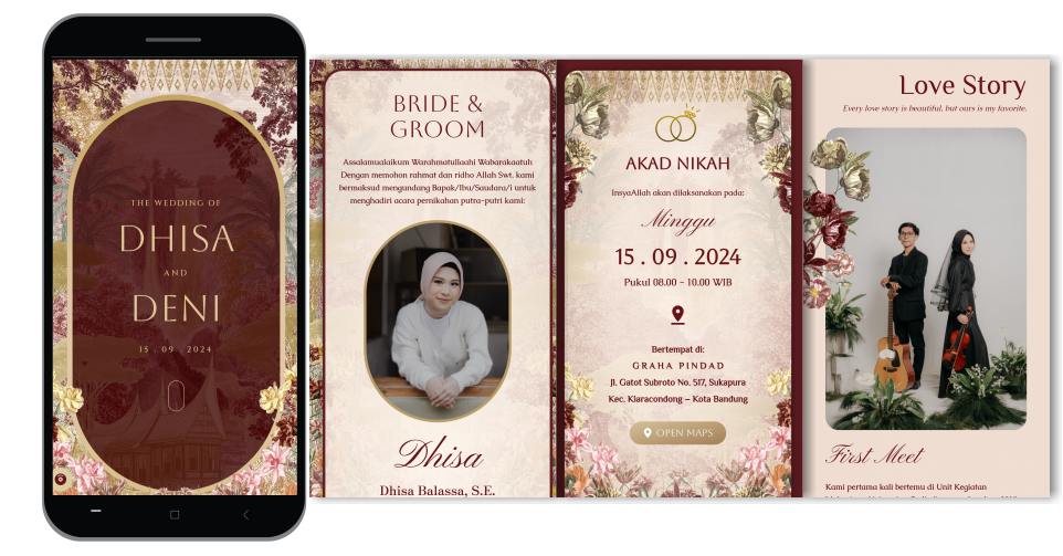 Katalog 3D Motion Undangan Website Kartunkude - kartunkude.com